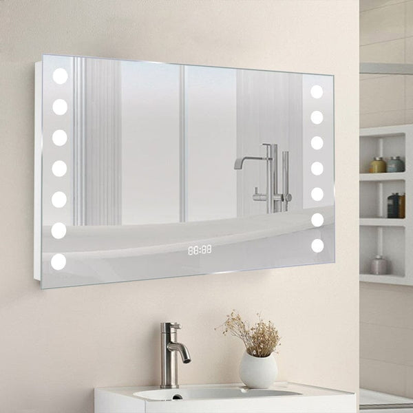 Rectangle LED Illuminated Bathroom Mirror 800x600MM – Living and Home