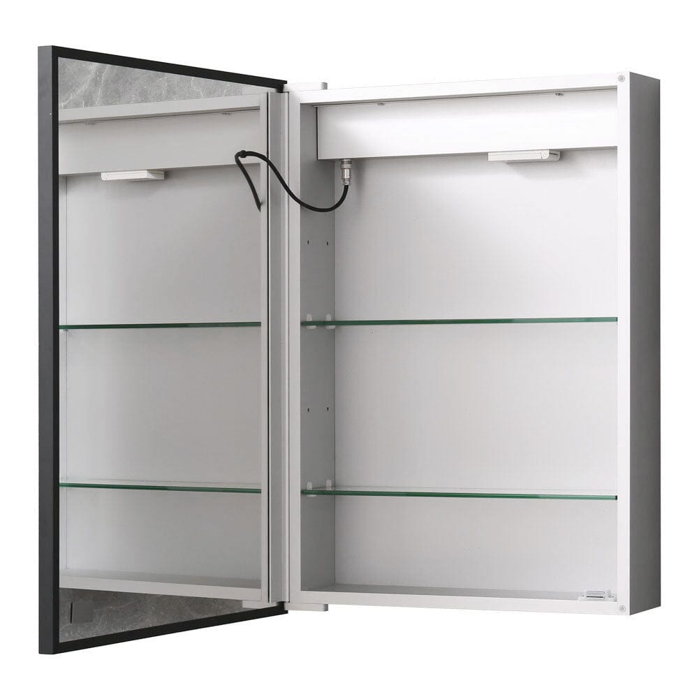 70cm Height LED Light Mirror Cabinet Single Door with Demister Film IP ...