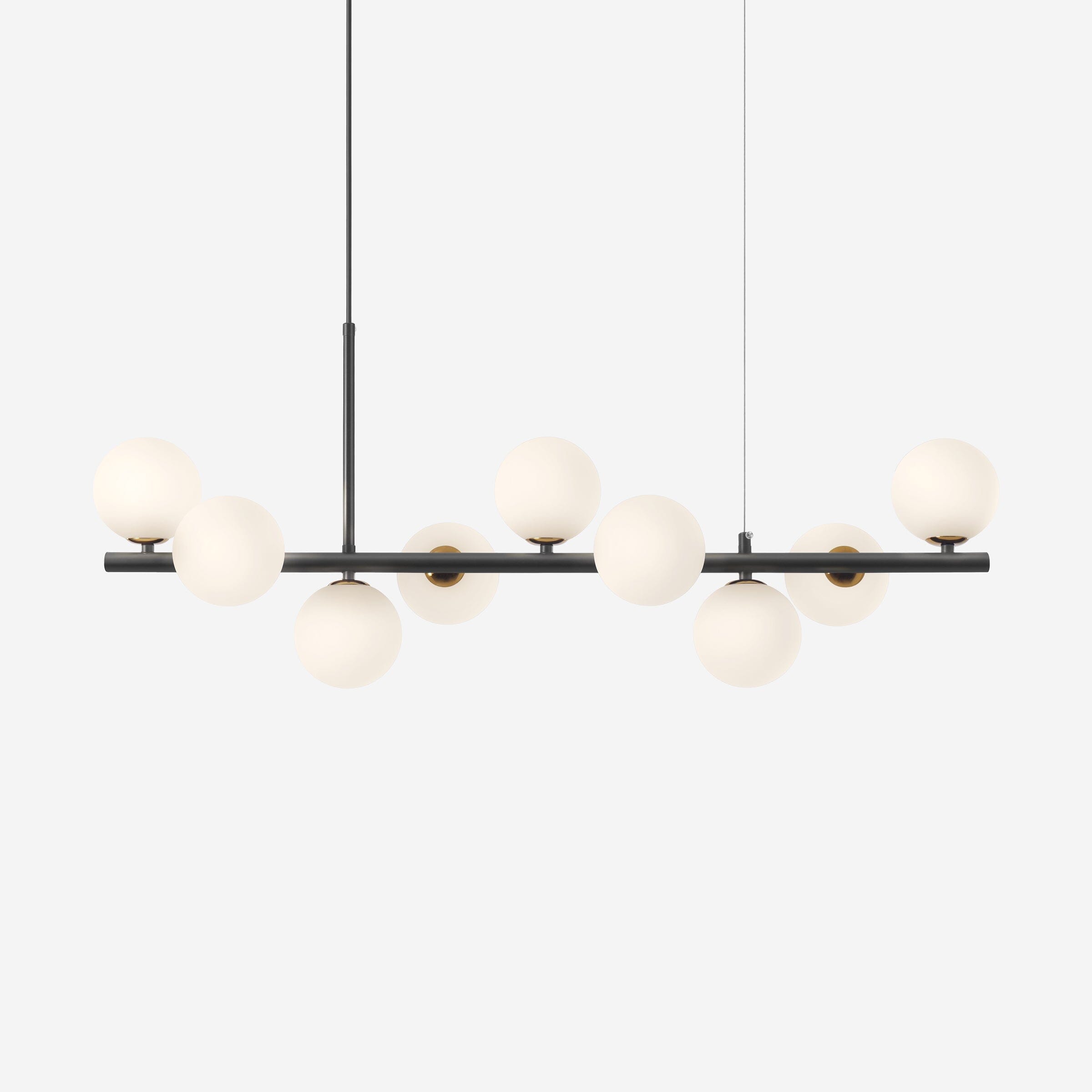 Cumulus - Modern Metal Chandelier with LED White Shade – Living and Home