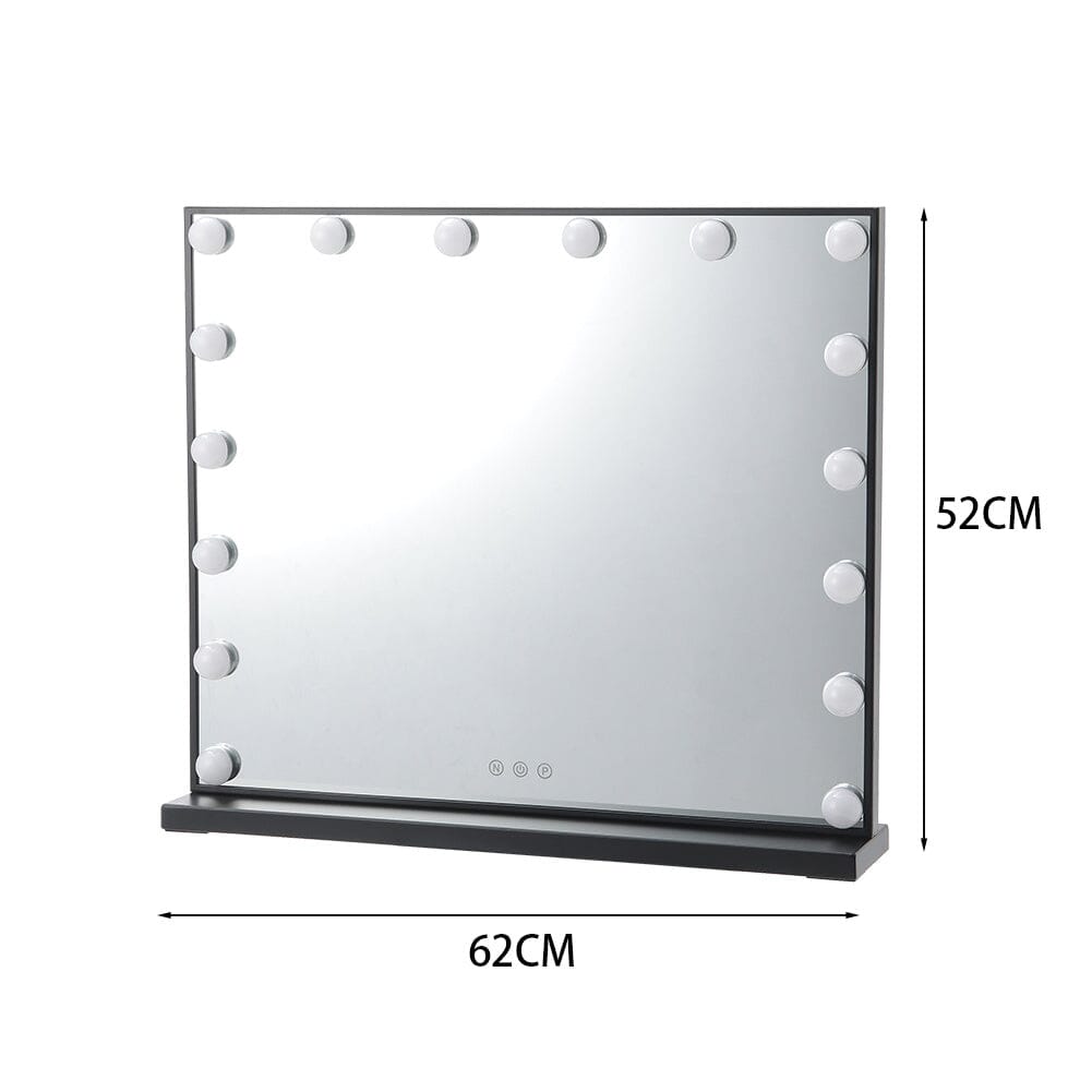 62cm Wide Rectangle Hollywood LED Makeup Vanity Mirror – Living and Home