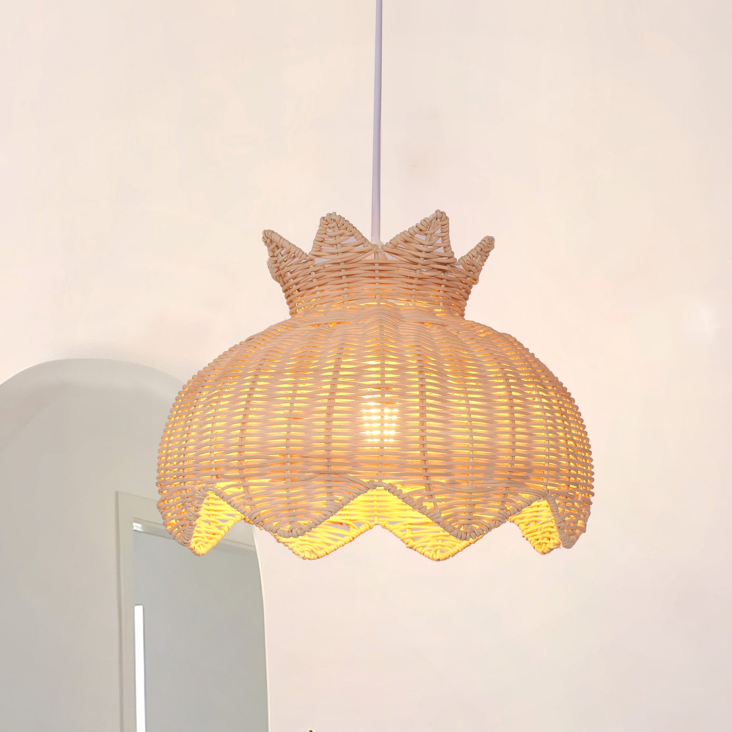 Lightsin Handwoven Paper Rope Pendant Light for a Natural & Cozy Ambia ...