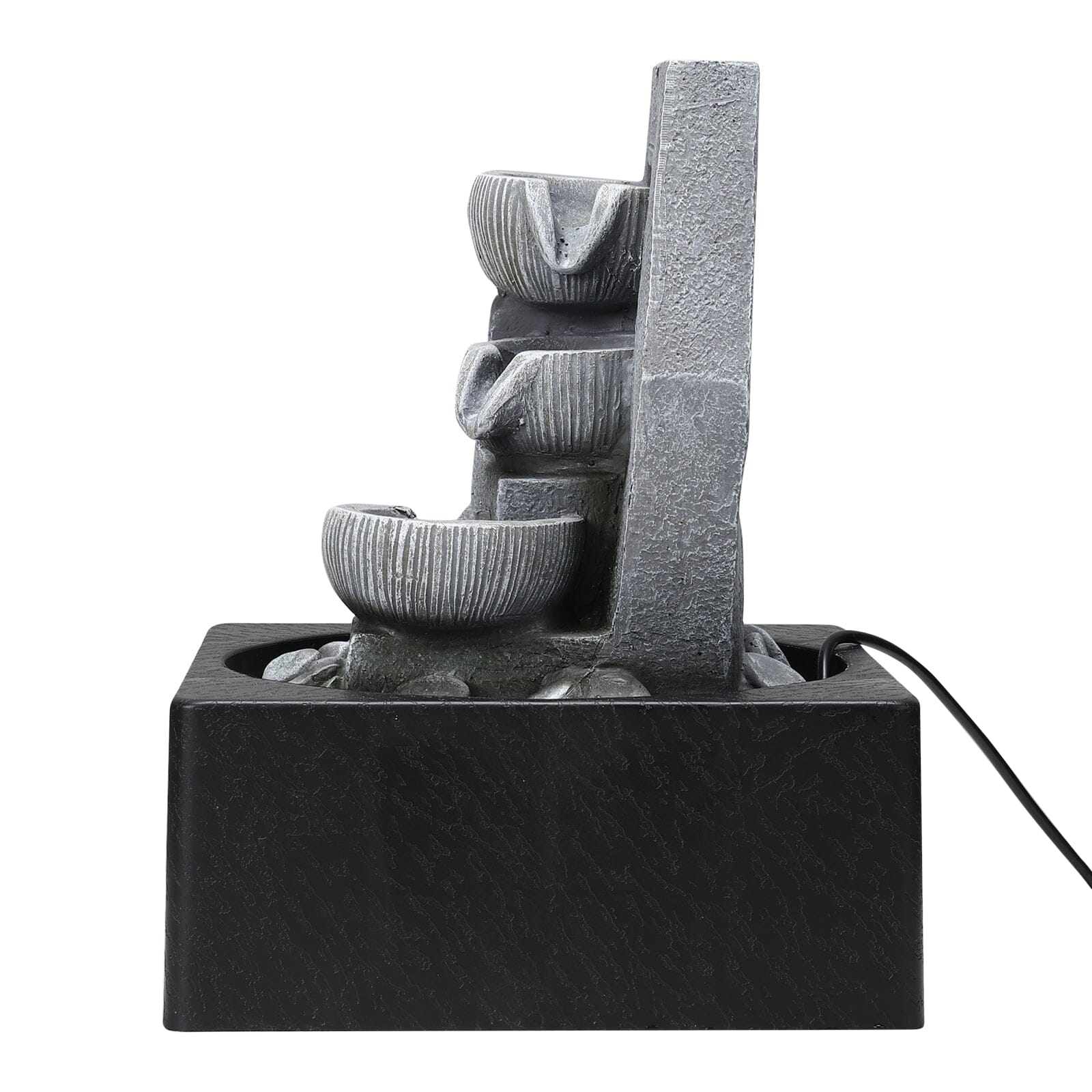 LED Light Cascade Tabletop Fountain Relaxing Water Feature for Relaxat ...