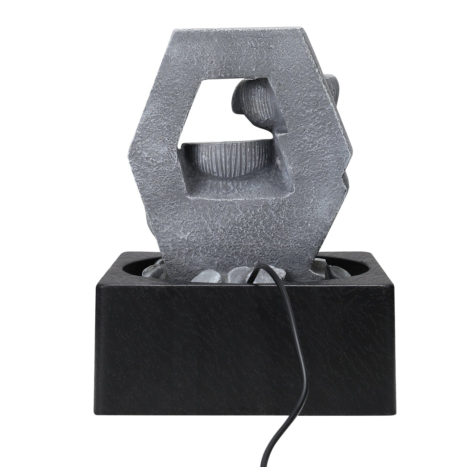 LED Light Cascade Tabletop Fountain Relaxing Water Feature for Relaxat ...