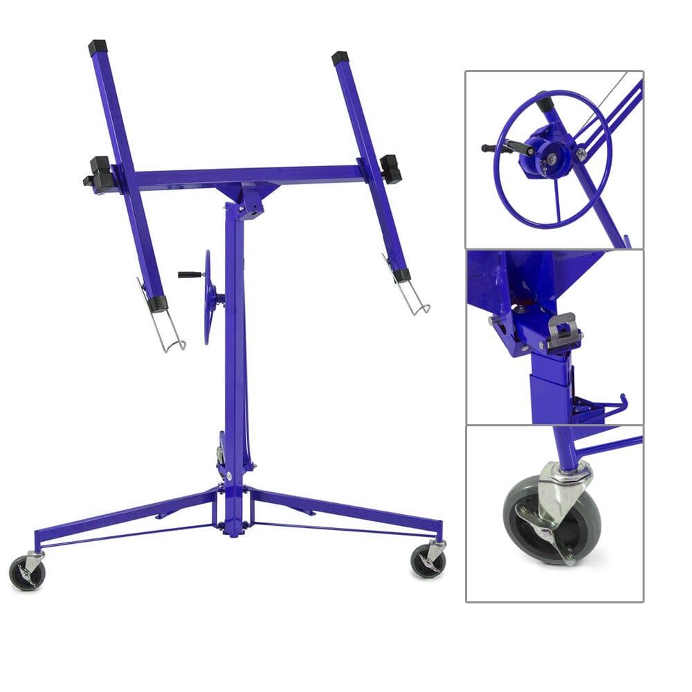 16 Ft Drywall Lifter Panel Hoist Rolling Caster Construction With Lock ...