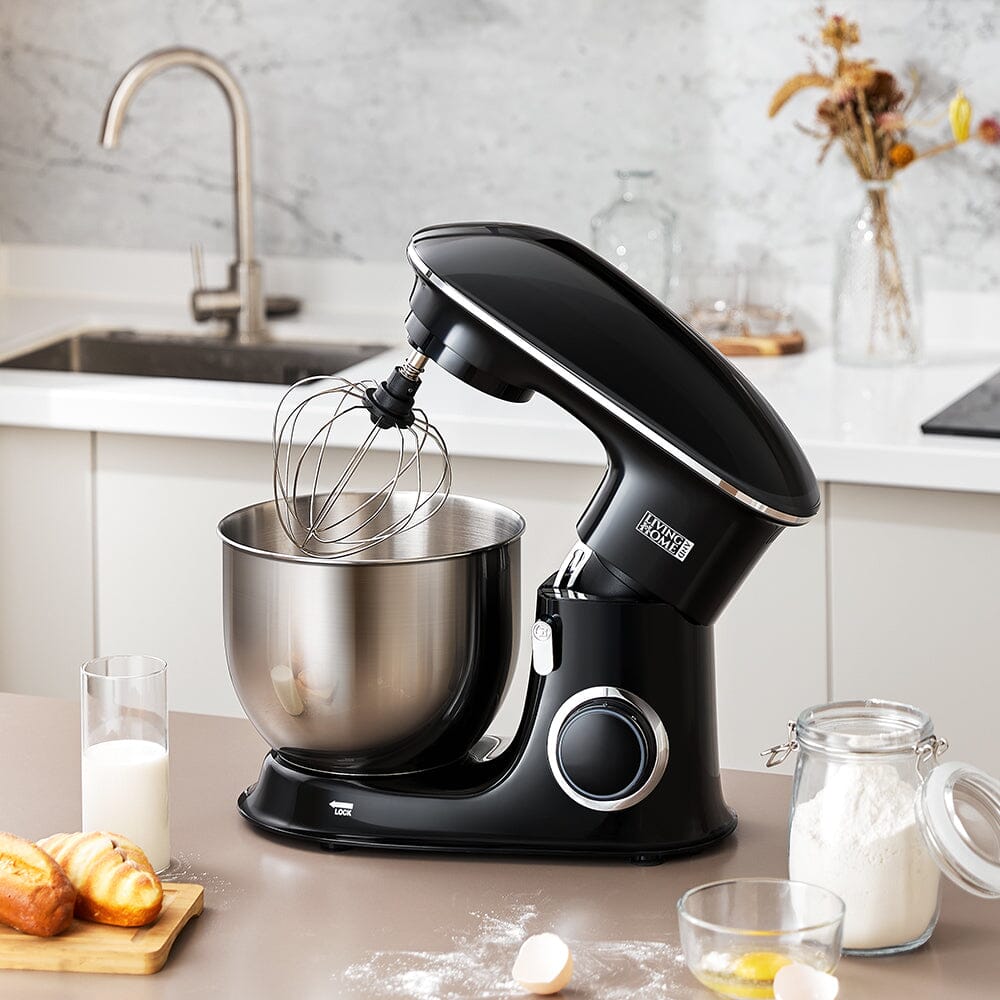 7-Quart Black Household Stand Mixer – Living and Home