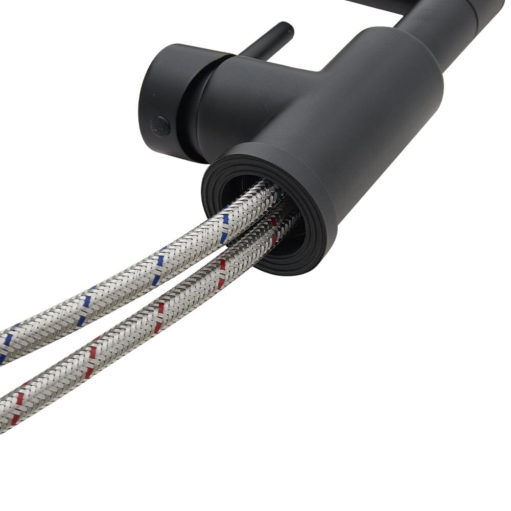 Stainless Steel Kitchen Faucet with Pull Down Spring Spout and Pot Fil ...