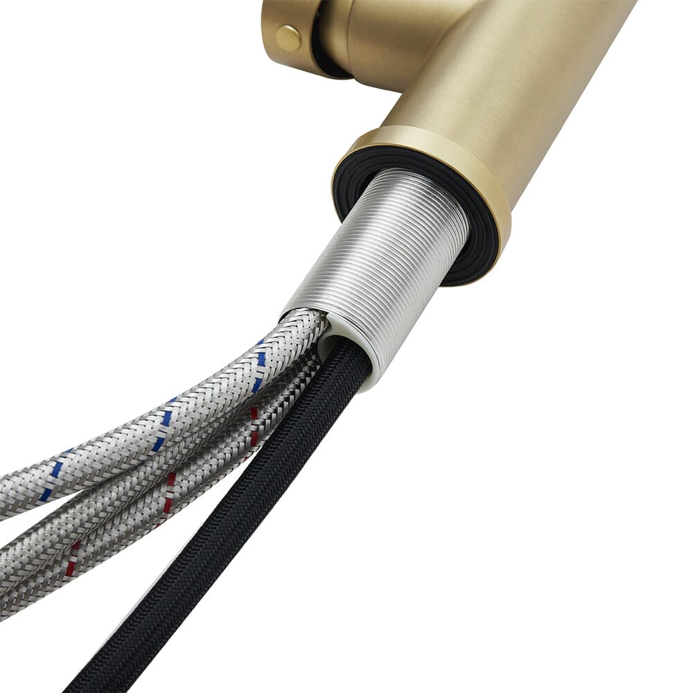 Single Handle Kitchen Faucet with Spring Spout – Living and Home