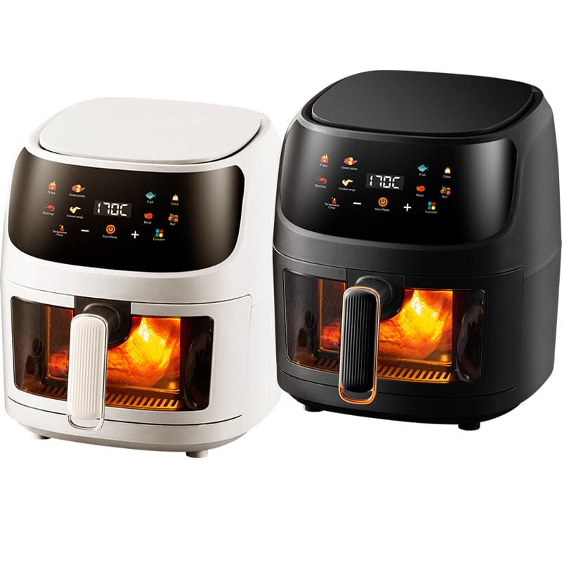5L White/Black Digital Smart Air Fryer with Visible Window – Living and ...