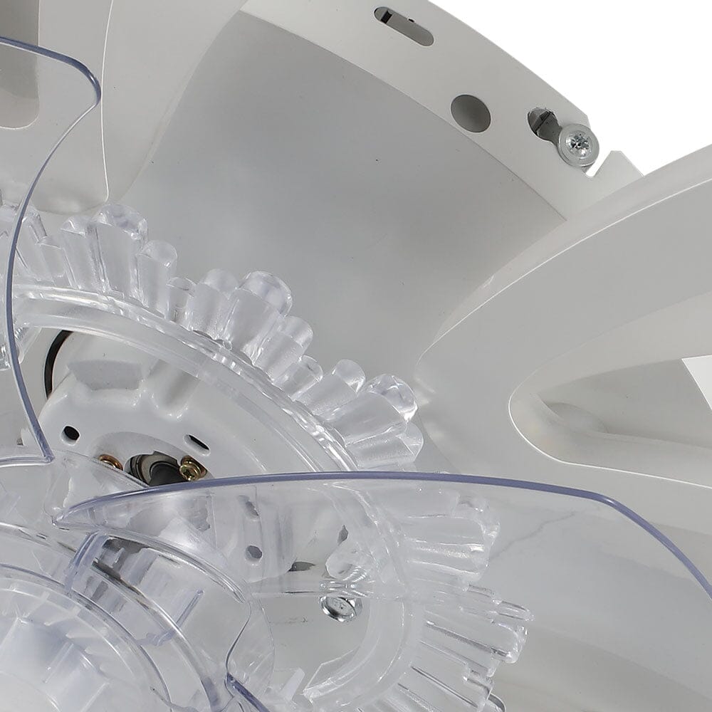 78cm Dia. Acrylic Creative Ceiling Fan with LED Lights – Living and Home