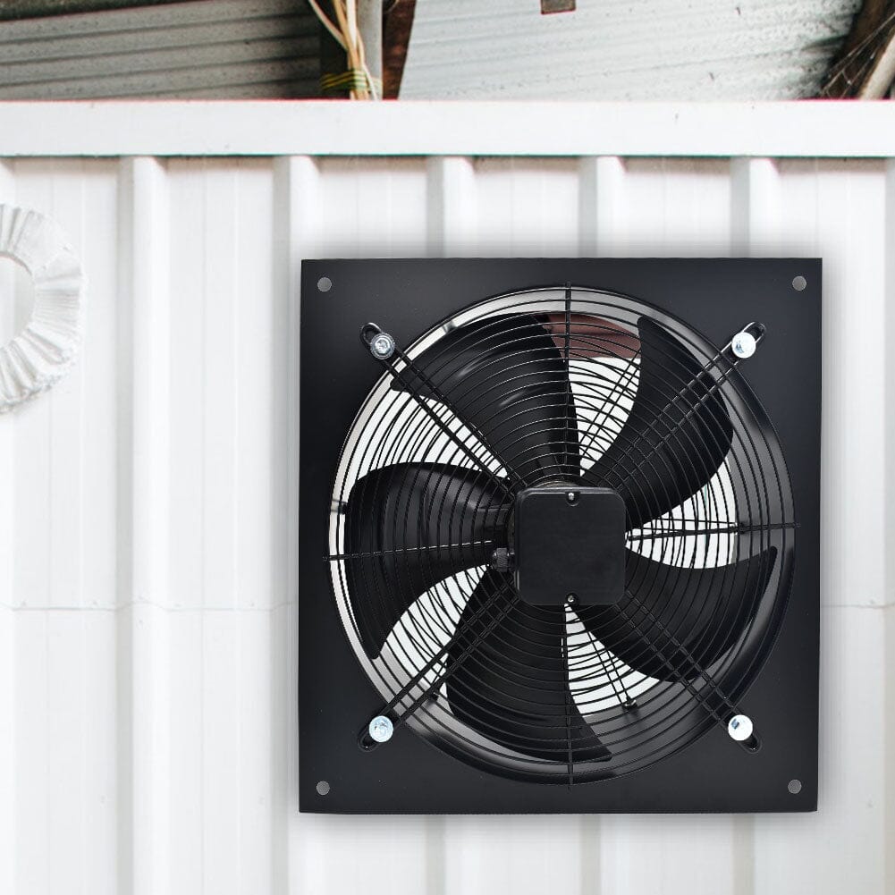 200mm Exhaustor Fan Ventilation Wall-Mounted Axial Fan – Living and Home