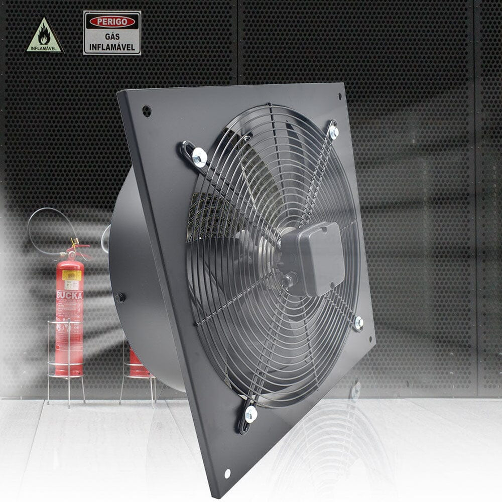200mm Exhaustor Fan Ventilation Wall-Mounted Axial Fan – Living and Home