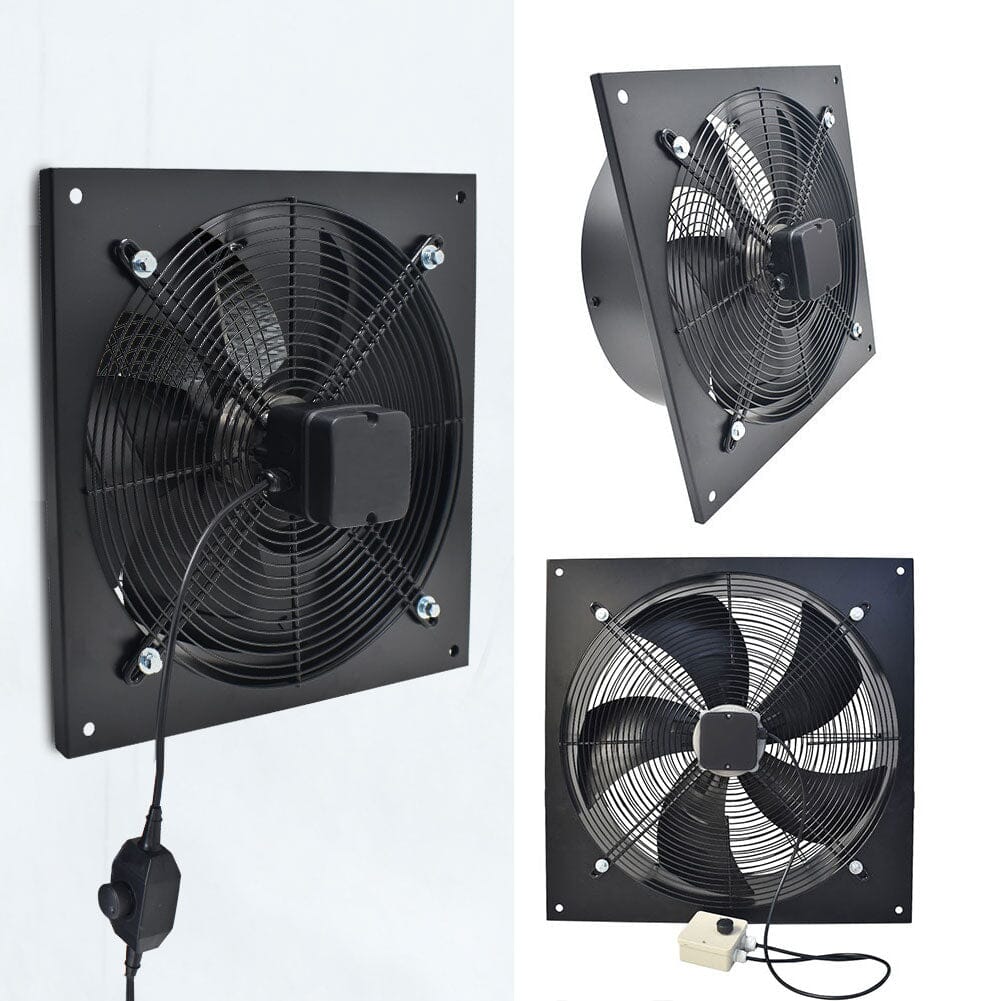 200mm Exhaustor Fan Ventilation Wall-Mounted Axial Fan – Living and Home
