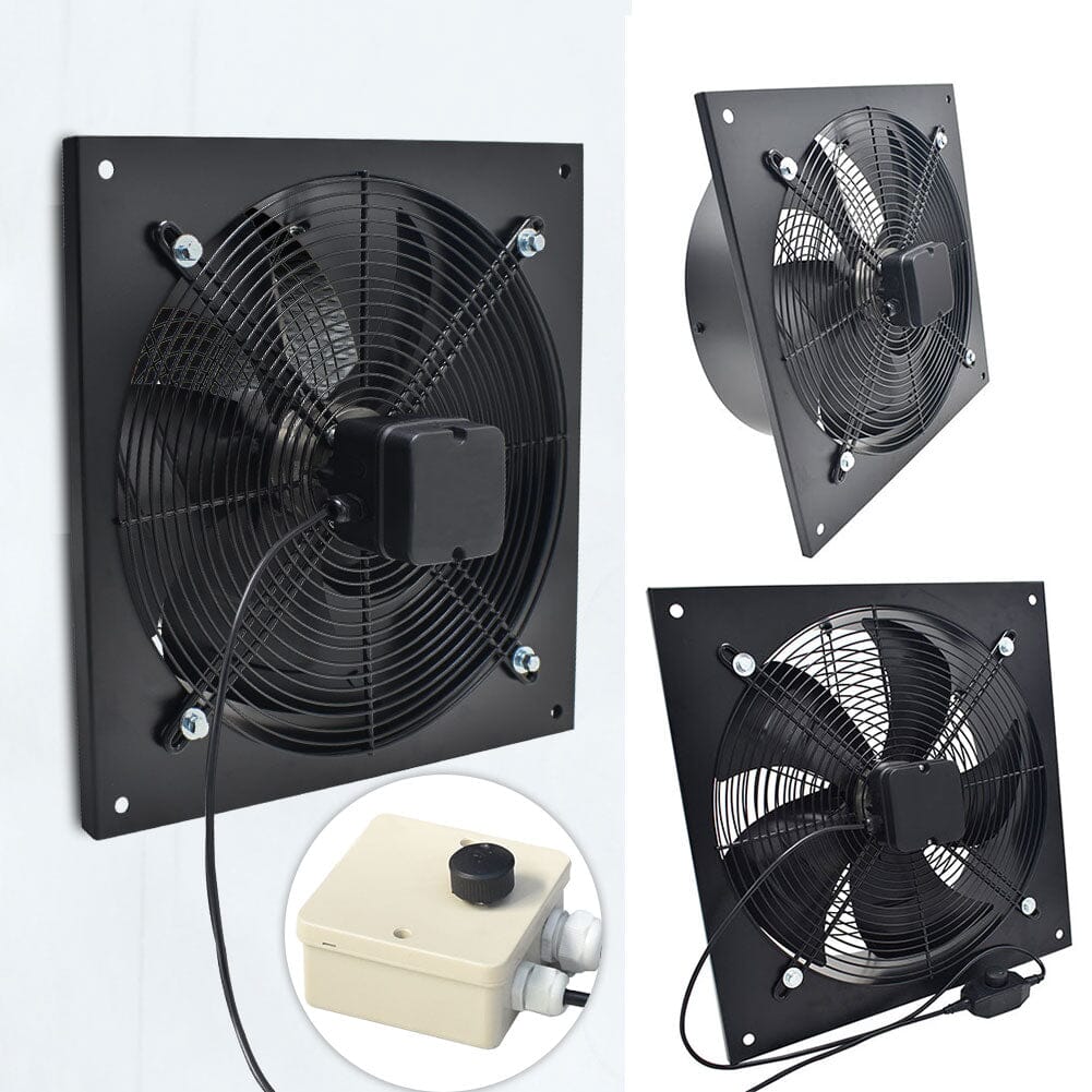 200mm Exhaustor Fan Ventilation Wall-Mounted Axial Fan – Living and Home