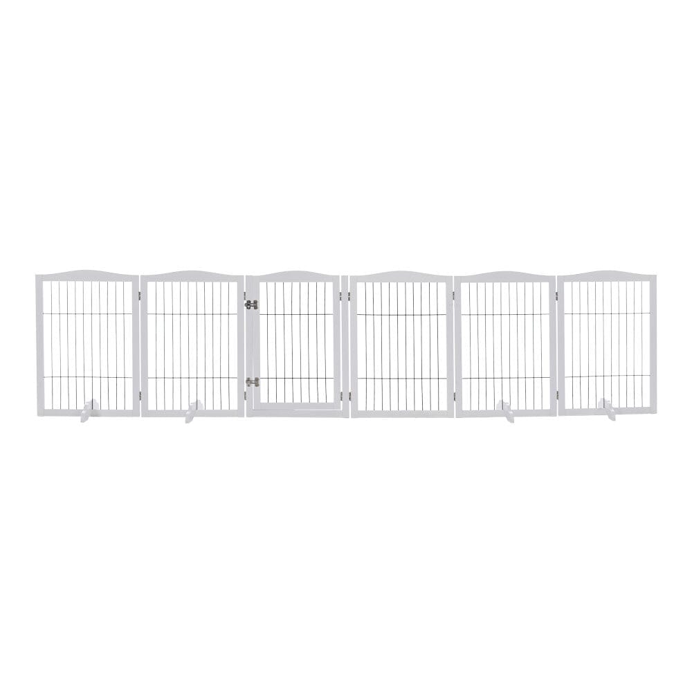 80cm Height Freestanding Wooden Pet Playpen 4-Panel – Living and Home
