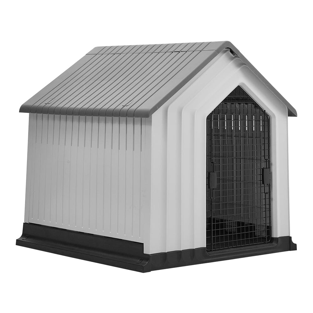 Waterproof Plastic Dog House Pet Kennel with Door – Living and Home