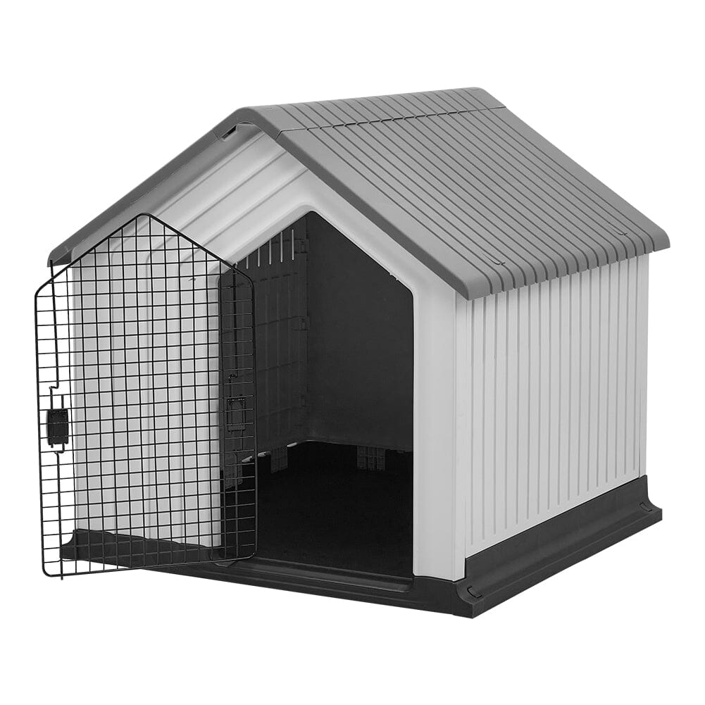 Waterproof Plastic Dog House Pet Kennel with Door – Living and Home