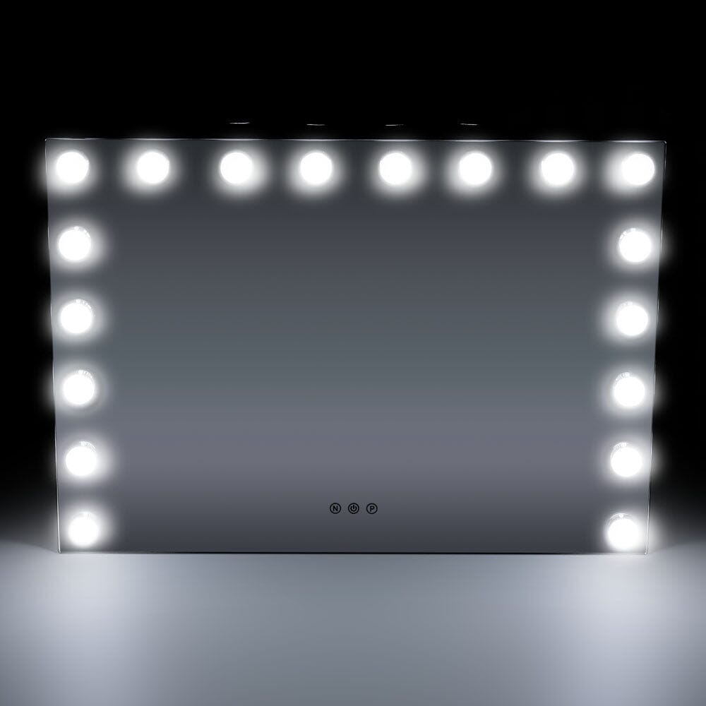 70cm W Rectangle Hollywood Vanity Mirror with 18 Dimmable LED Bulbs ...