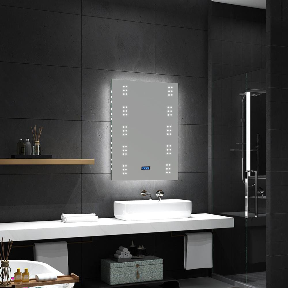 700x500 MM Rectangle Smart LED Touch Bathroom Mirror – Living and Home