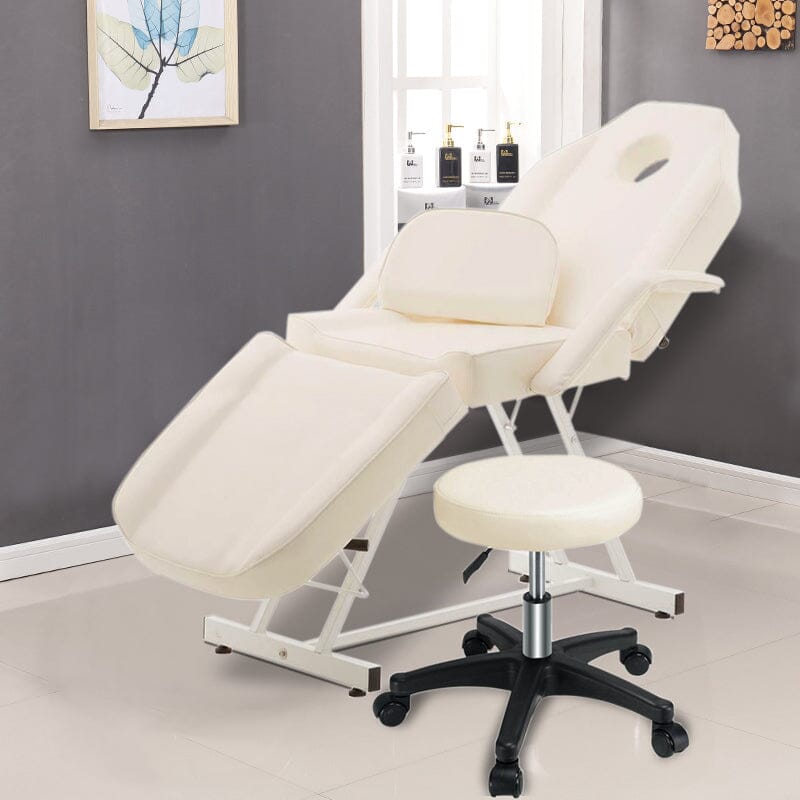178cm L Adjustable Beauty Bed Salon Chair Set with Stool – Living and Home