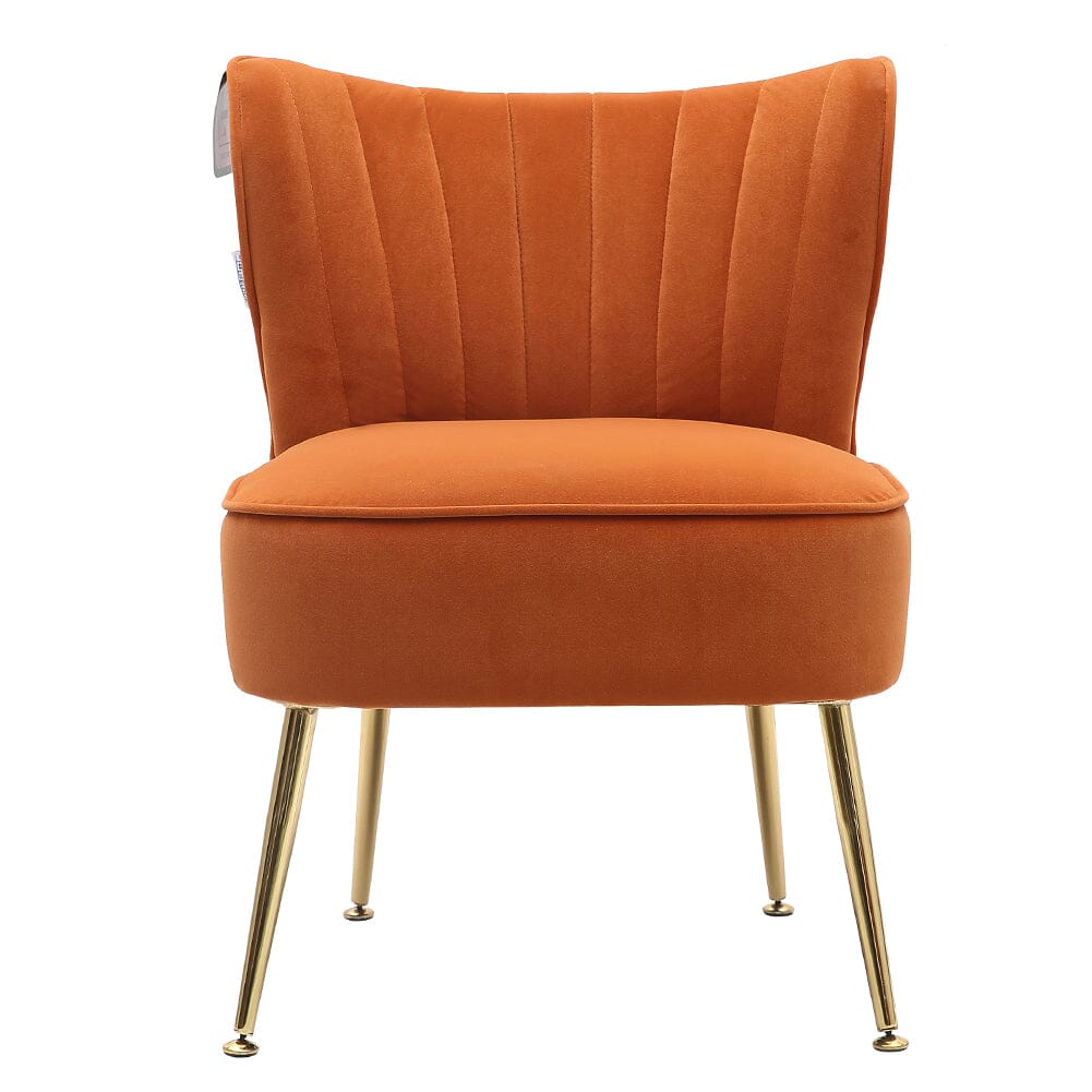 Velvet Cocktail Chairs Accent Chairs with Gold Legs – Living and Home