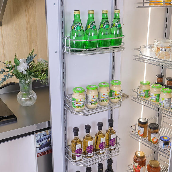 Tall Tandem Metal Pull Out Pantry 6 Shelves – Living and Home
