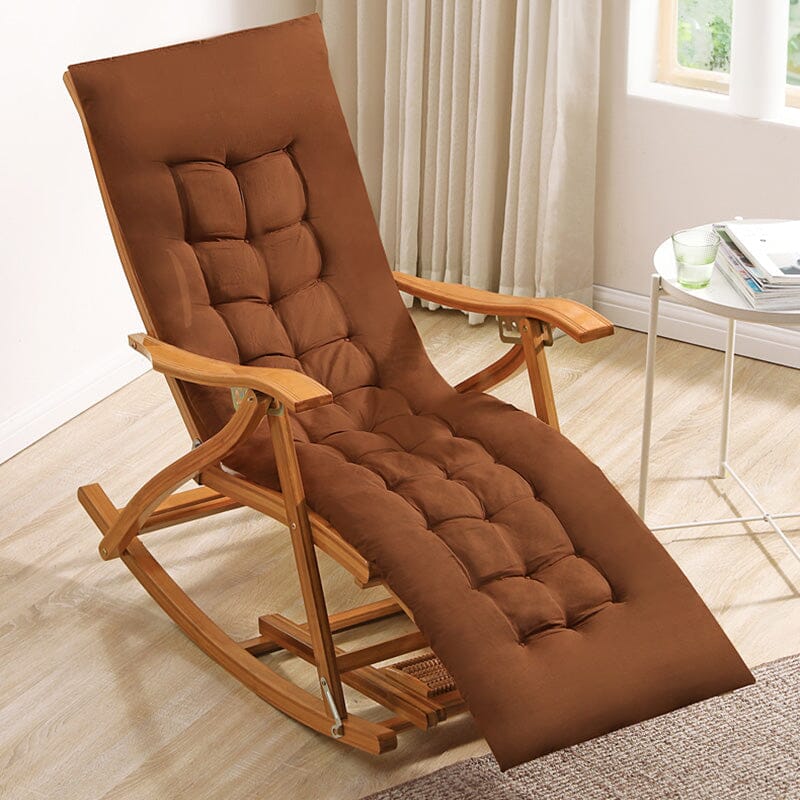 Bamboo Rocking Chair Foldable Recliner – Living and Home