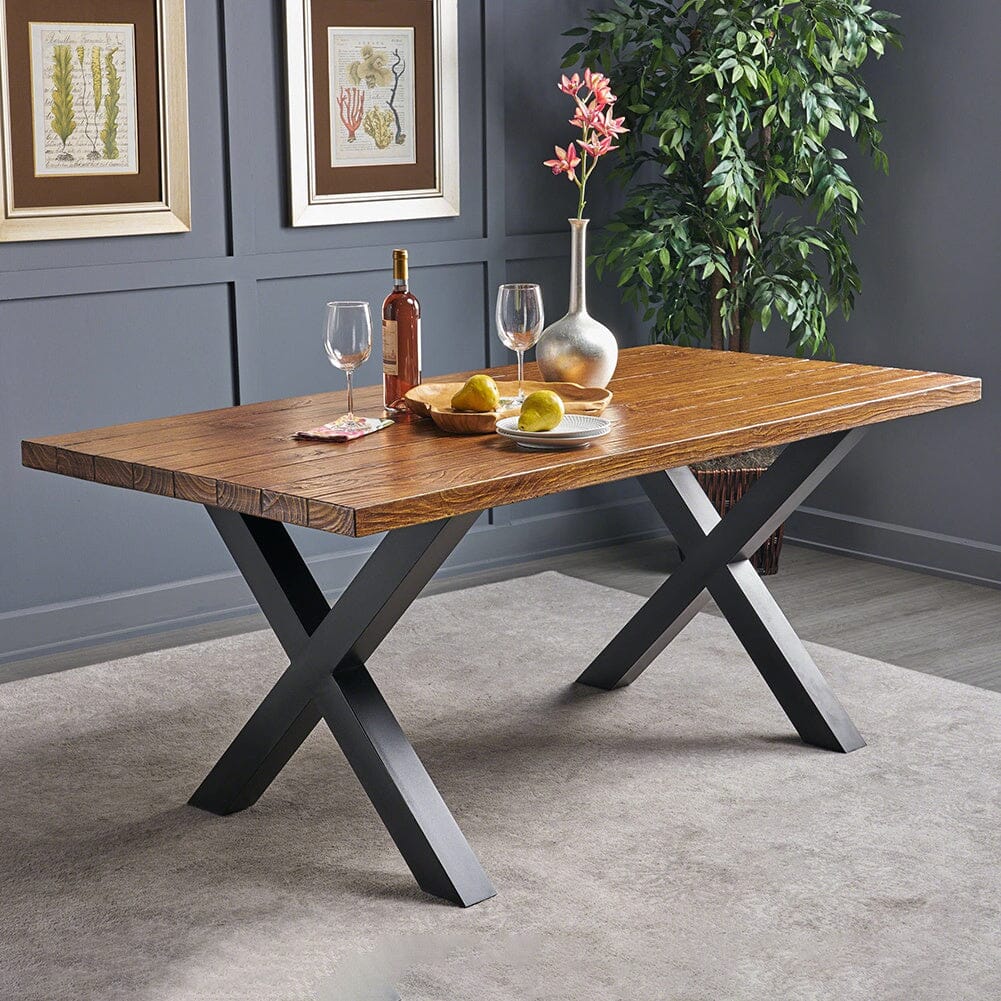 Industrial Metal X-Shaped Legs for Tables Desks for DIY Set of 2 ...