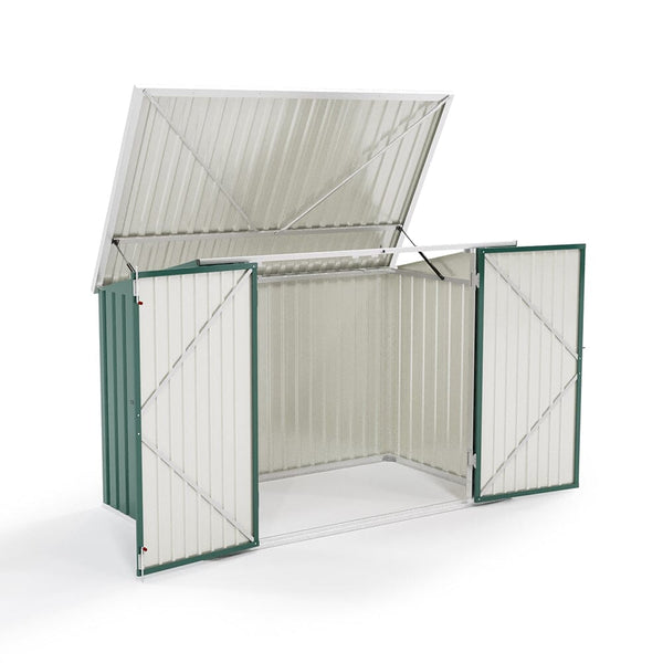 7ft Steel Bike Shed Lockable Garden Storage Shed – Living and Home