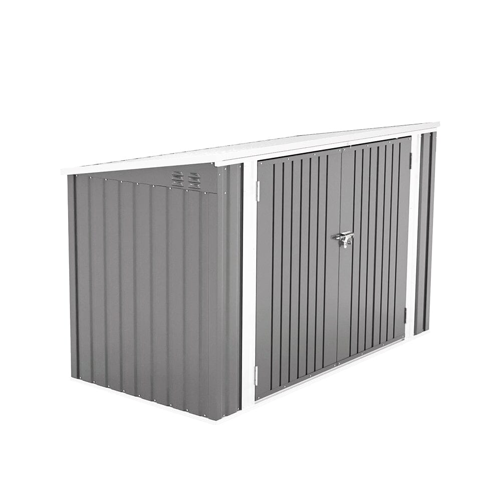 7ft Steel Bike Shed Lockable Garden Storage Shed – Living and Home