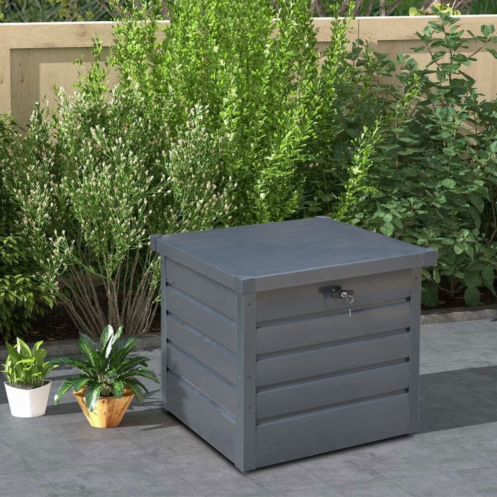 200L/600L Metal Outdoor Garden Storage Box Lockable Waterproof – Living ...