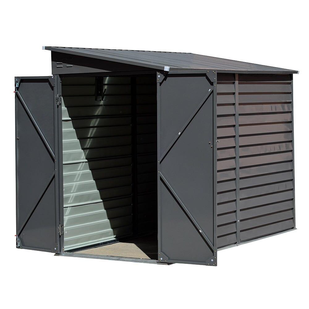 9ft Lockable Steel Garden Bike Storage Shed – Living and Home