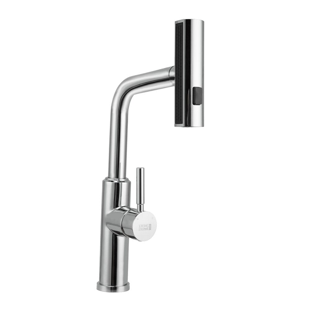 Retractable Pulldown Kitchen Mixer Faucet 2 Function Spout Faucets ...