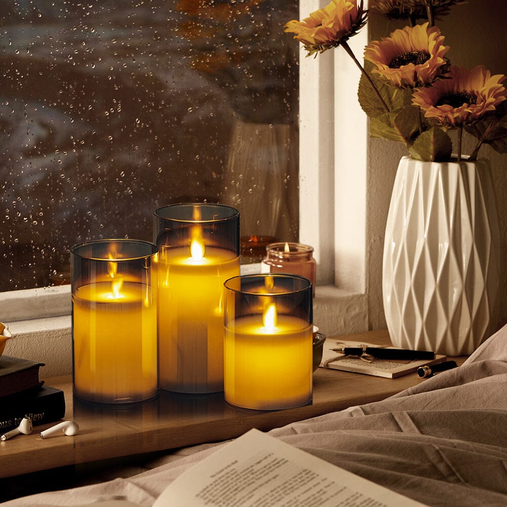 Elegant LED Remote-Controlled Flameless Candle Set – Living and Home
