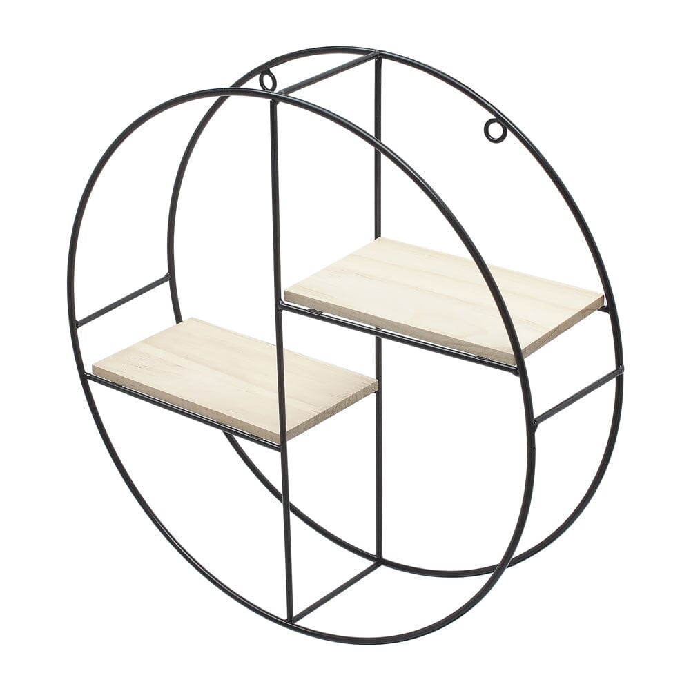 2 Style Modern Round Floating Decorative Wall Shelf – Living and Home