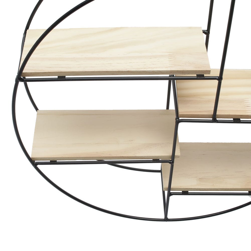 2 Style Modern Round Floating Decorative Wall Shelf – Living and Home