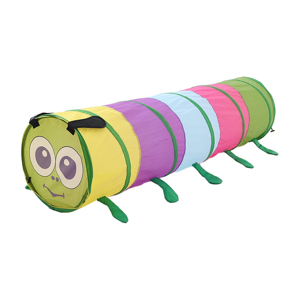 6FT Caterpillar Crawl Play Tunnel Pop-up for Kids Multicoloured ...