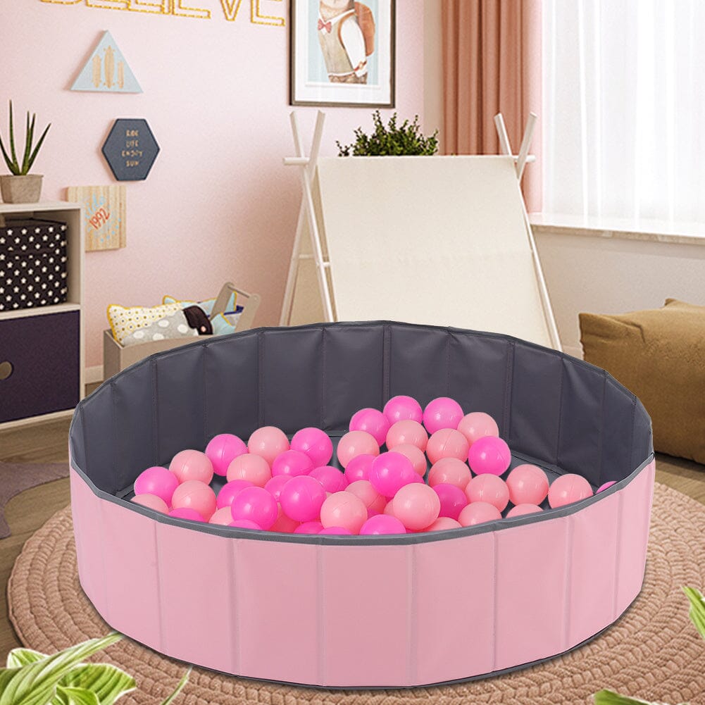 Joyful Playtime Pink Bubble Ball Pit for Kids – Living and Home