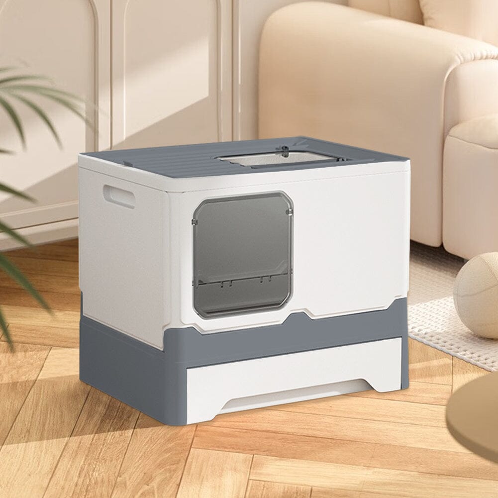 Anti Splash Enclosed Cat Litter Box – Living and Home