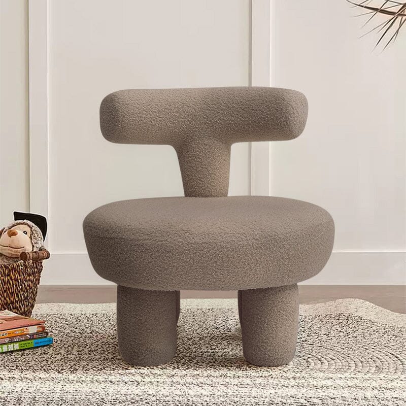 Khaki T-Shaped Children’s Sofa with Teddy Fleece Upholstery – Living ...