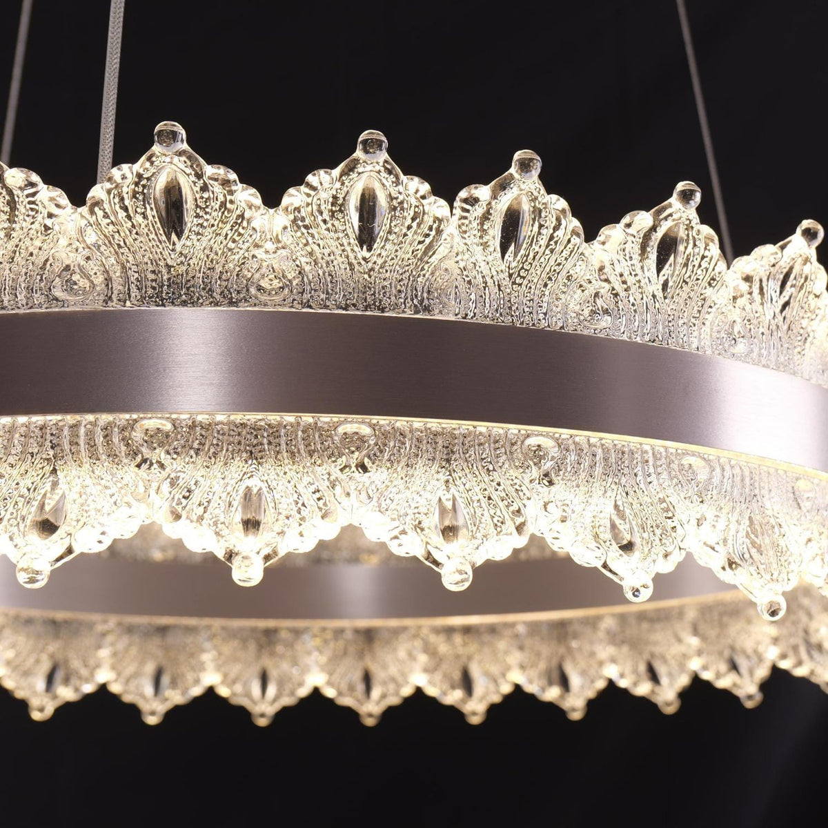Lightsin Modern Simple Dimmable Metal Ring-Shaped Hanging Pendant Ligh ...