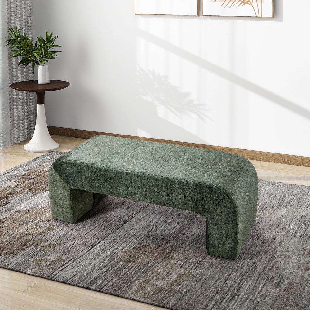 Modern U-Shaped Fabric Bench Collection – Living and Home