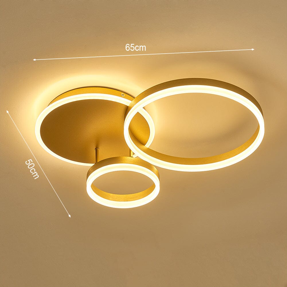 2/3.5 ft Circles Ceiling Light with LED Dimmable/Non-Dimmable – Living ...