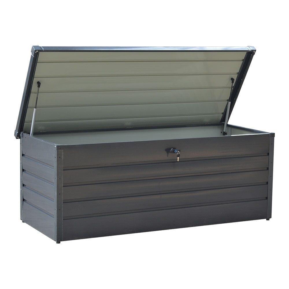 200L/600L Metal Outdoor Garden Storage Box Lockable Waterproof – Living ...