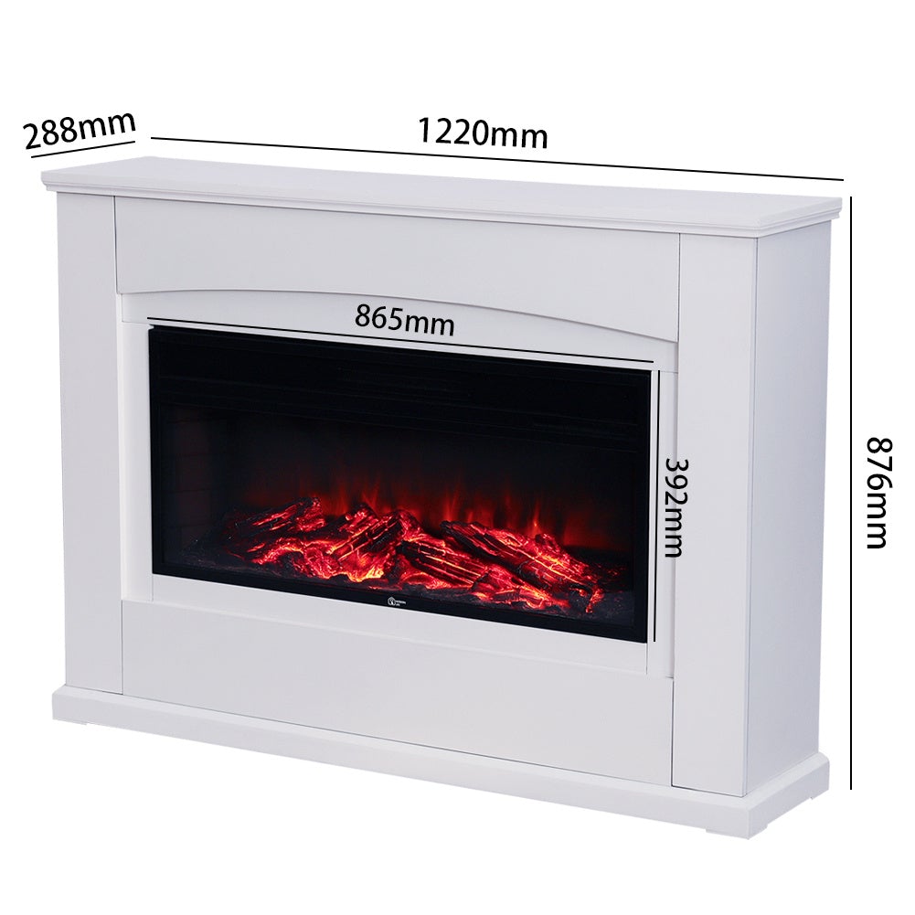 48 Inch Inset Electric Fireplace with LCD Display Freestanding Firepla ...