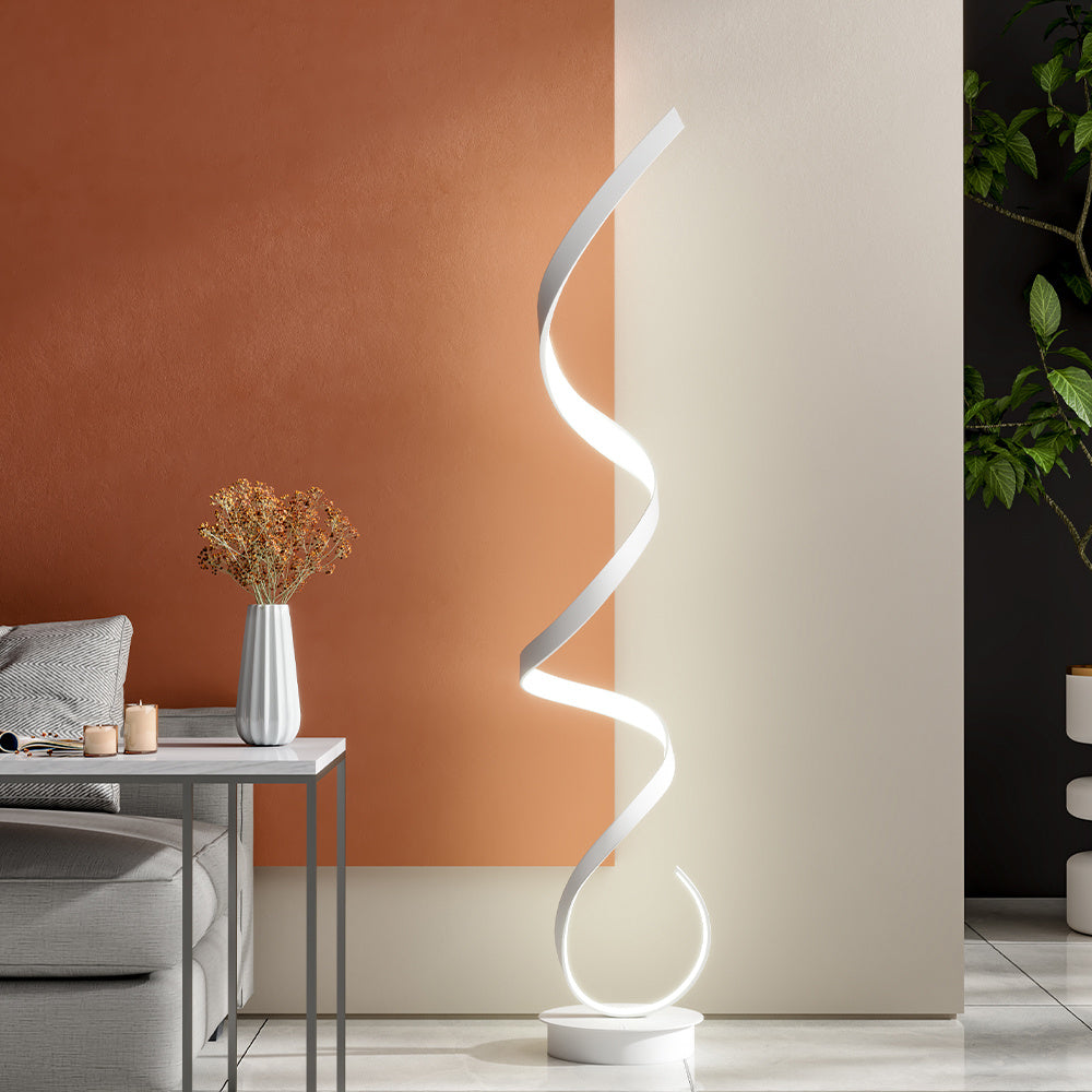 Spiral LED Floor Lamp 131cm Standing Lamp – Living and Home
