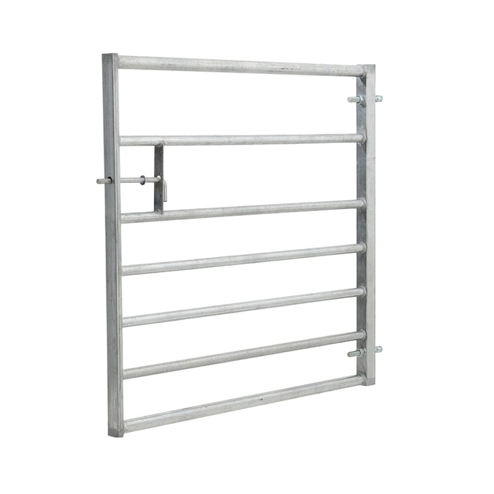4-12FT Durable Galvanized Metal Field Gate – Living and Home