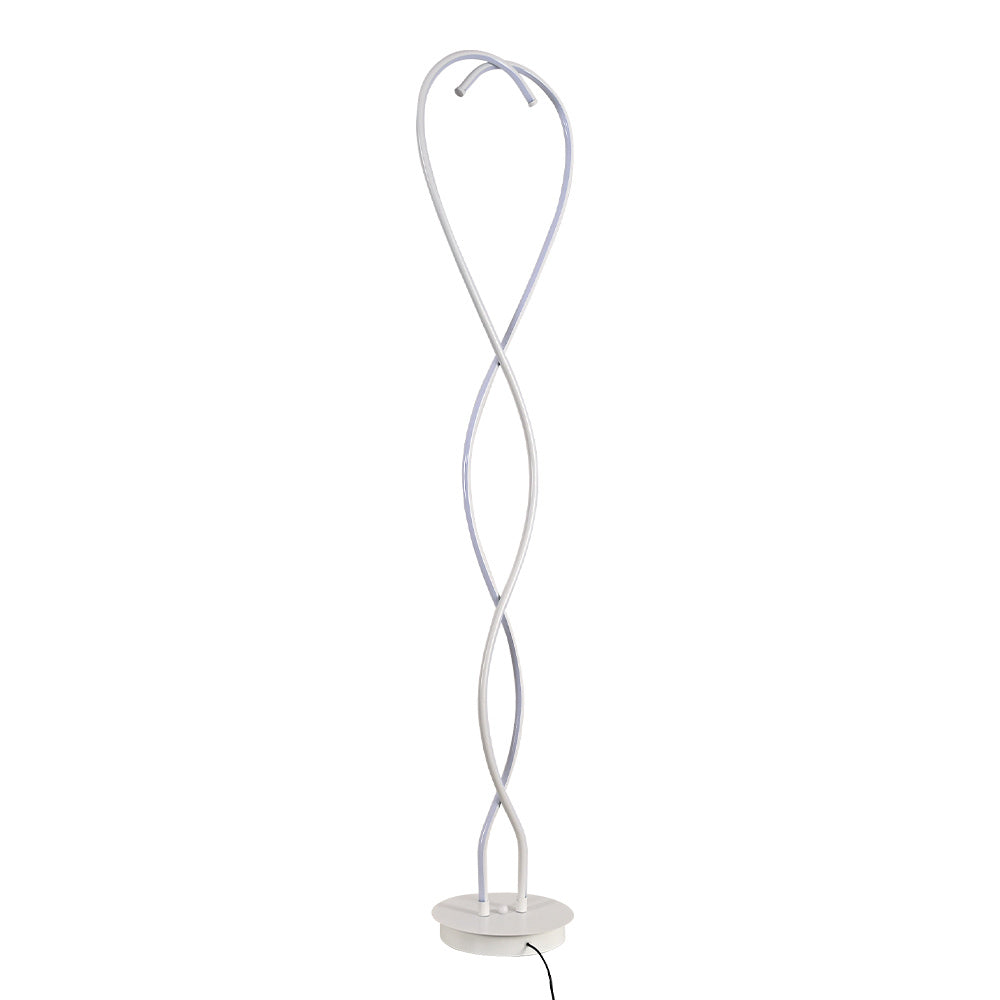 LED Floor Lamp Creative Standing Lamp with 2 Swirling Tubes – Living ...