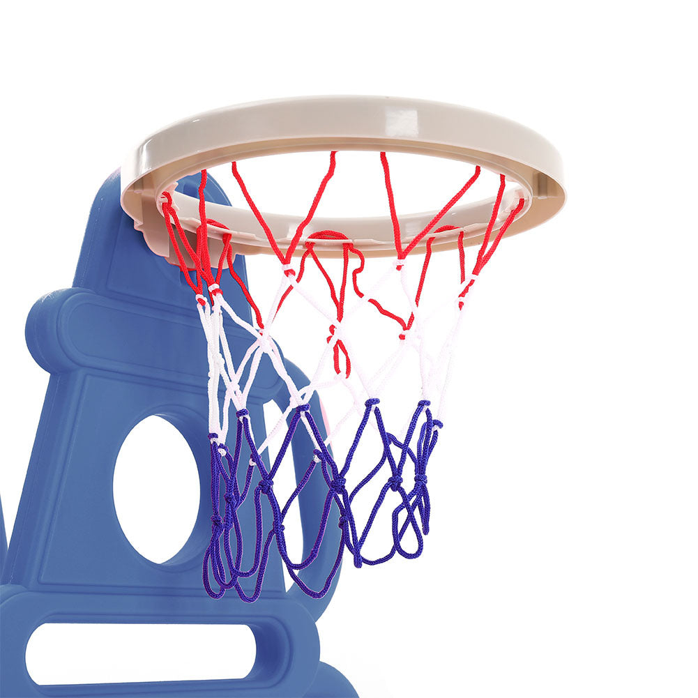 3 in 1 Kids Toddler Swing and Slide Set with Basketball Hoop Sturdy Co ...