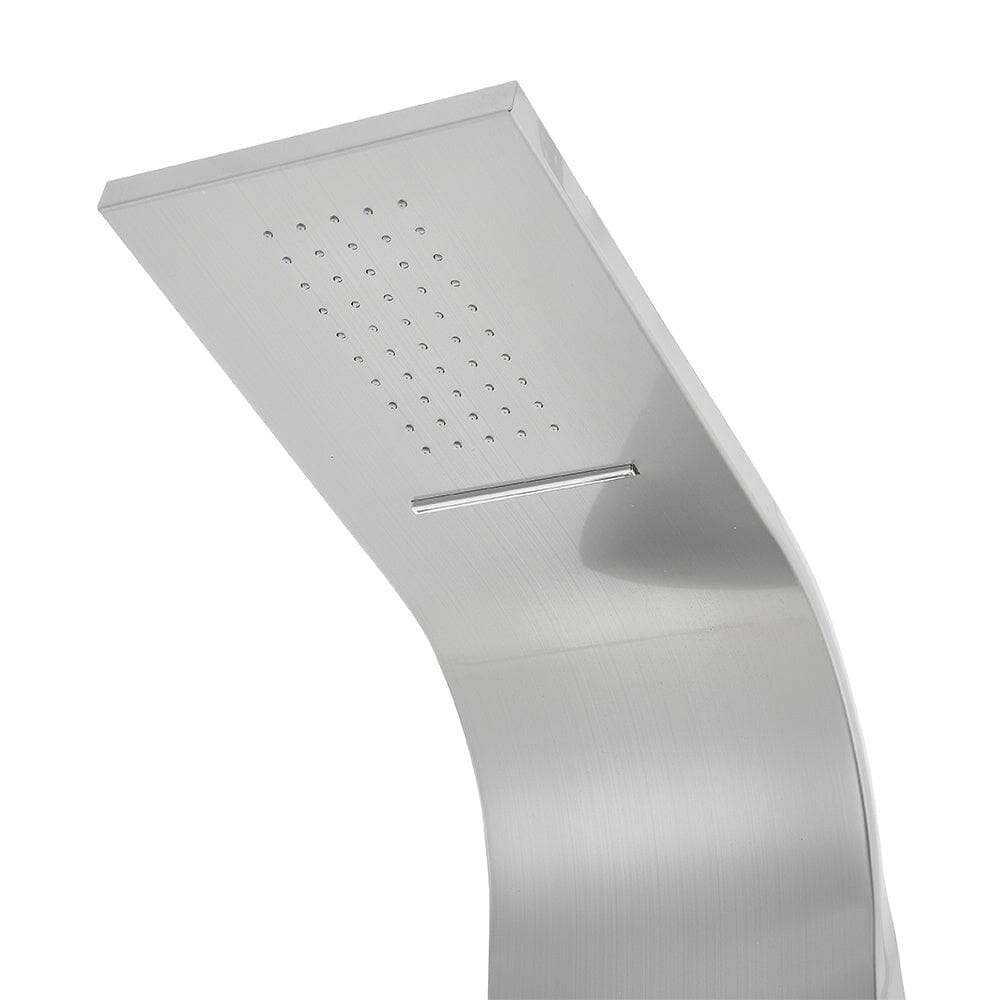 Bathroom Silver Stainless Steel Shower Tower Panel – Living and Home
