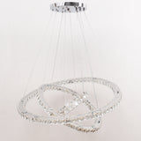 3 Rings Ceiling Light Crystal LED Chandelier Pendant Non-Dimmable ...